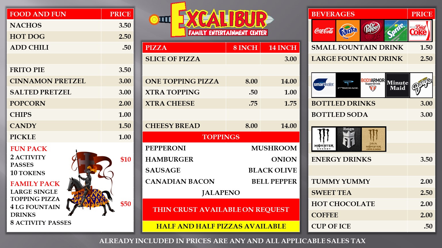 Excalibur Family Entertainment Center